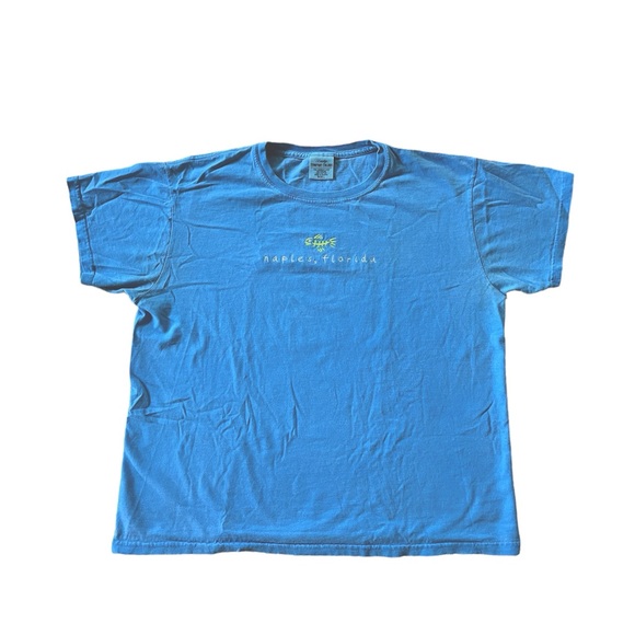 Shirts | Vintage Blue Naples Tee | Poshmark
